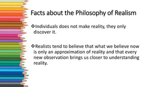 REALISM IN EDUCATION | PPTX