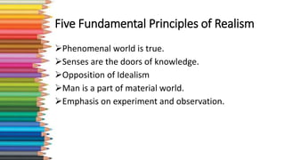 REALISM IN EDUCATION | PPTX
