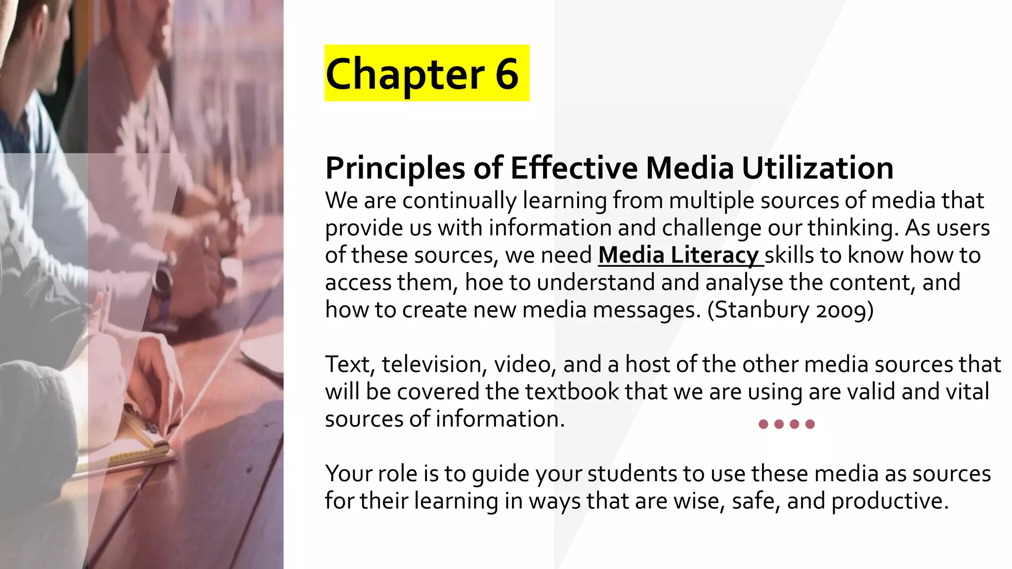 Principles of Effective Media Utilization | PPTX