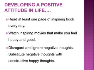 EDUC.205 final.ppt about attitude can shape your life | PPT