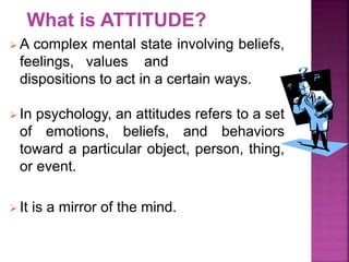 EDUC.205 final.ppt about attitude can shape your life | PPT