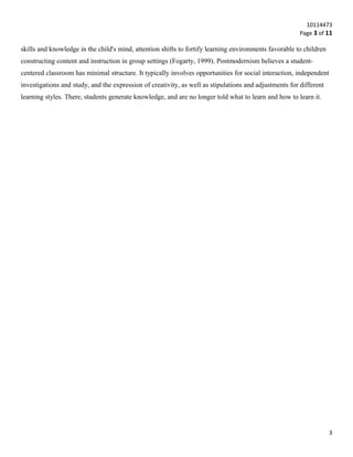 Dr. W.A. Kritsonis, Educational Philosophy | PDF