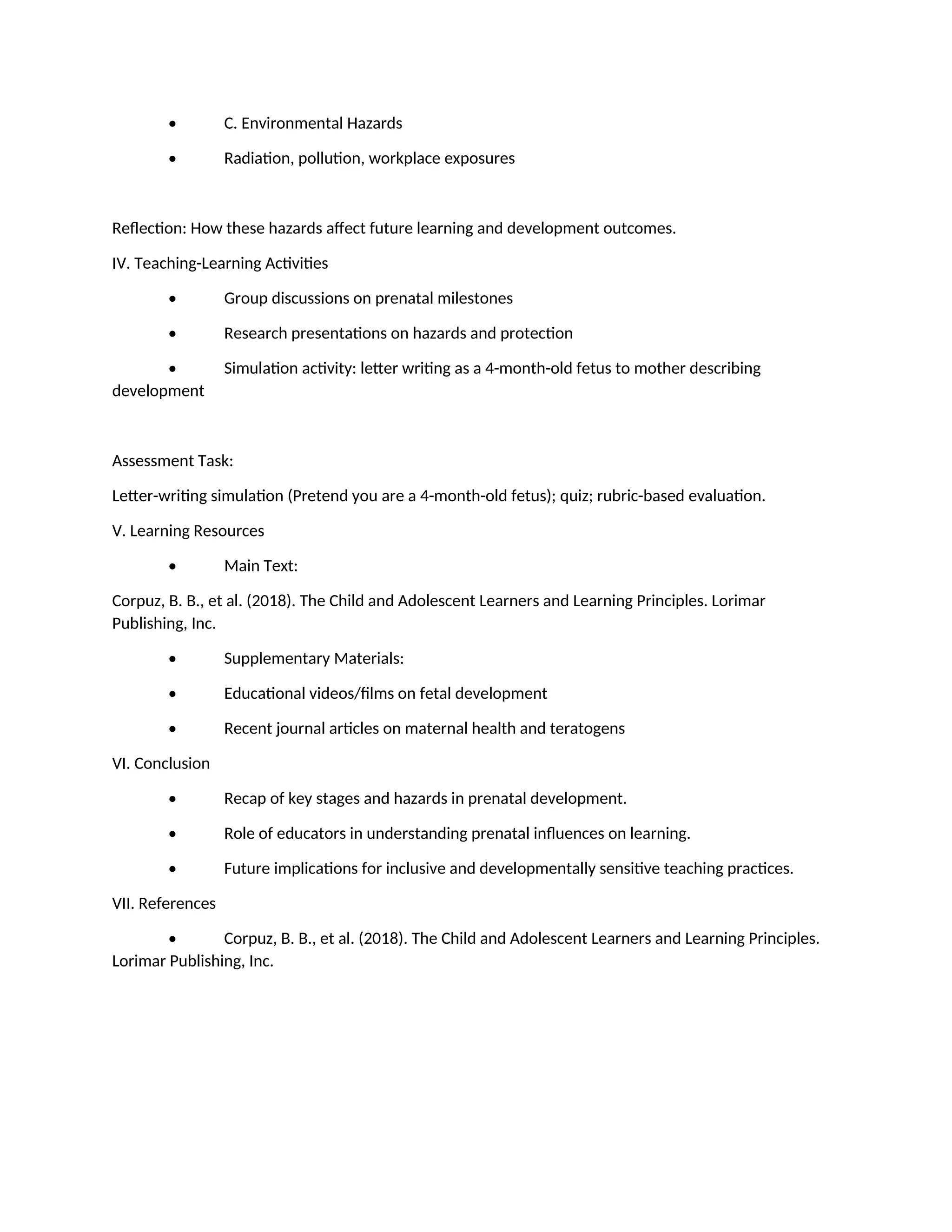 EDUC 101 - Group 4 Topical Outline for Report.docx