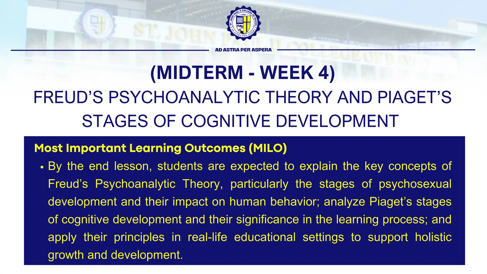 JEAN PIAGET’S STAGES OF COGNITIVE DEVELOPMENT | PDF