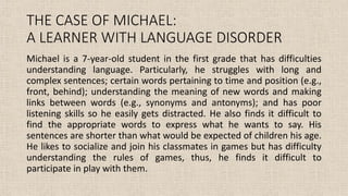 EDUC 102 – FOUNDATIONS OF SPECIAL AND INCLUSIVE - STUDENTS' CASES.pptx