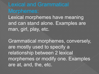 Components of language | PPTX