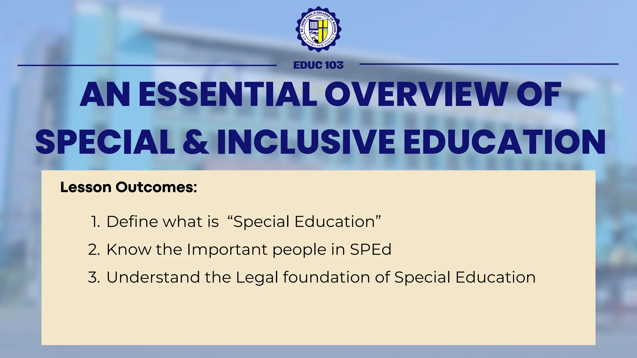 An Essential Overview of Special & Inclusive Education (Foundation of ...