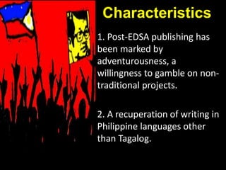Literature After EDSA | PPTX