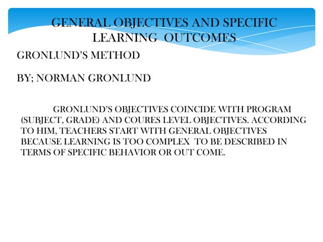 formulating goals and objectives | PPTX | Educational Assessment ...