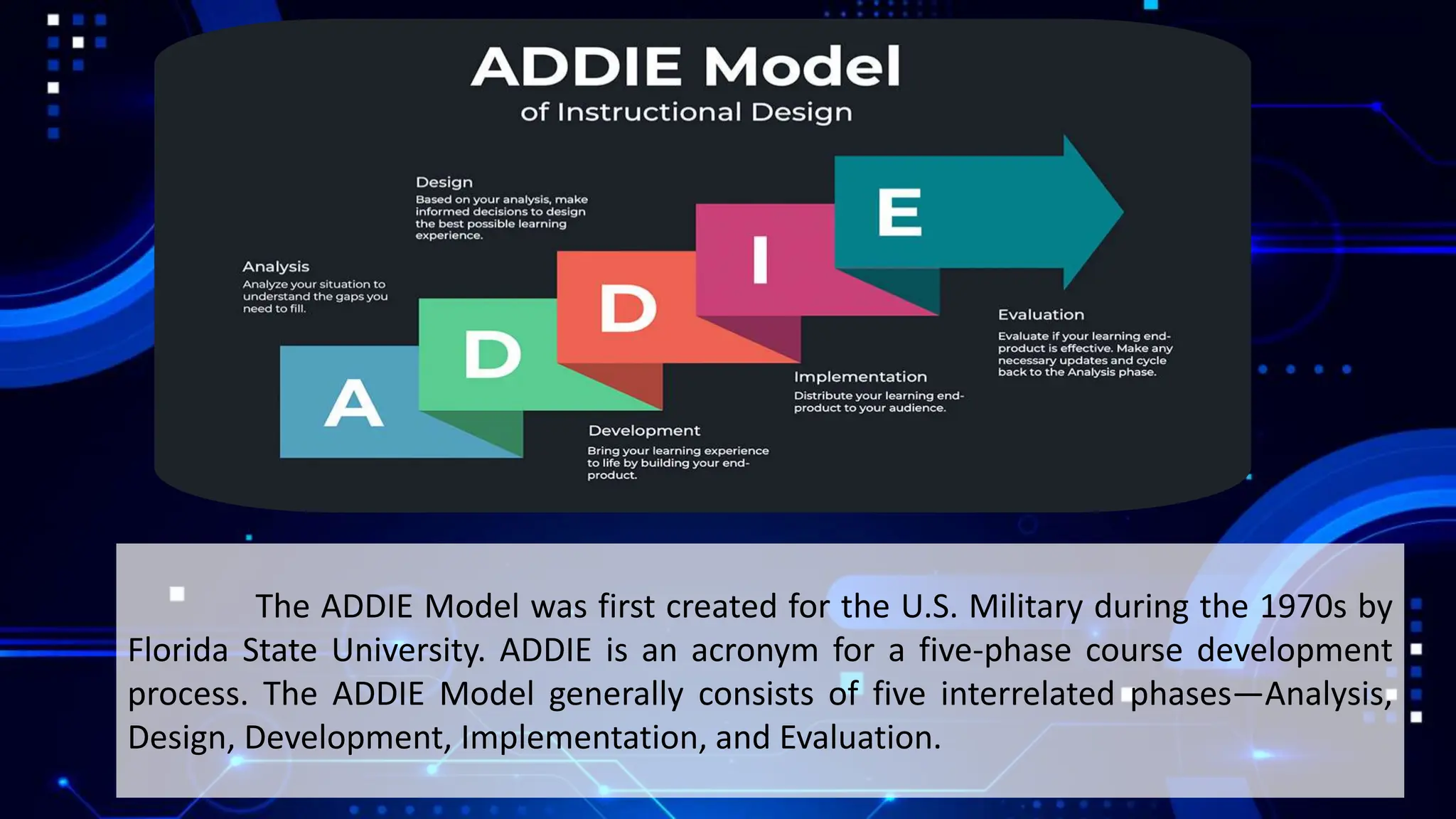 a collaborative effort on exploring addie,sam,tpack model | PPTX