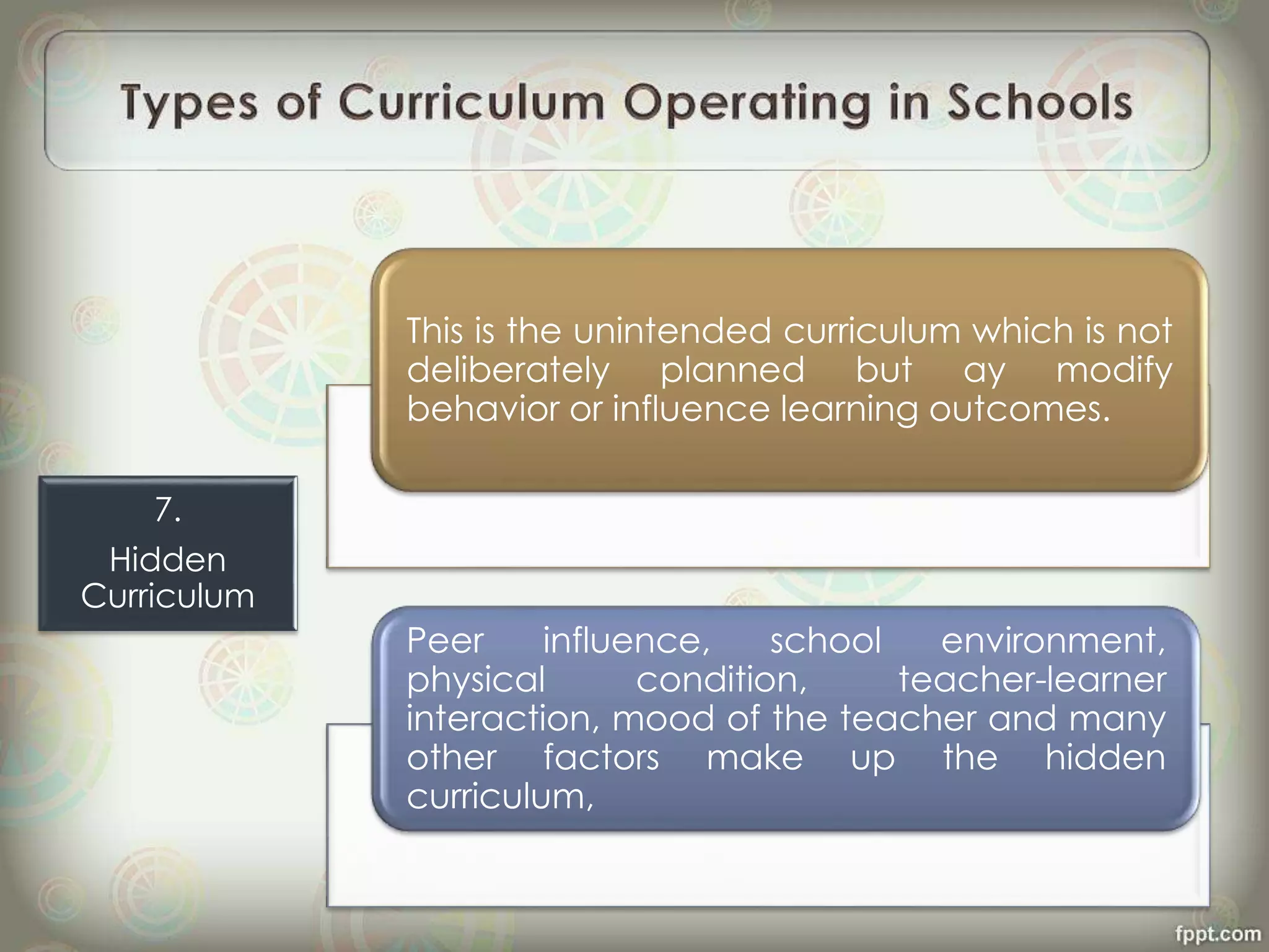 Curriculum Development Lesson 1: Concepts, Nature and Purposes of ...
