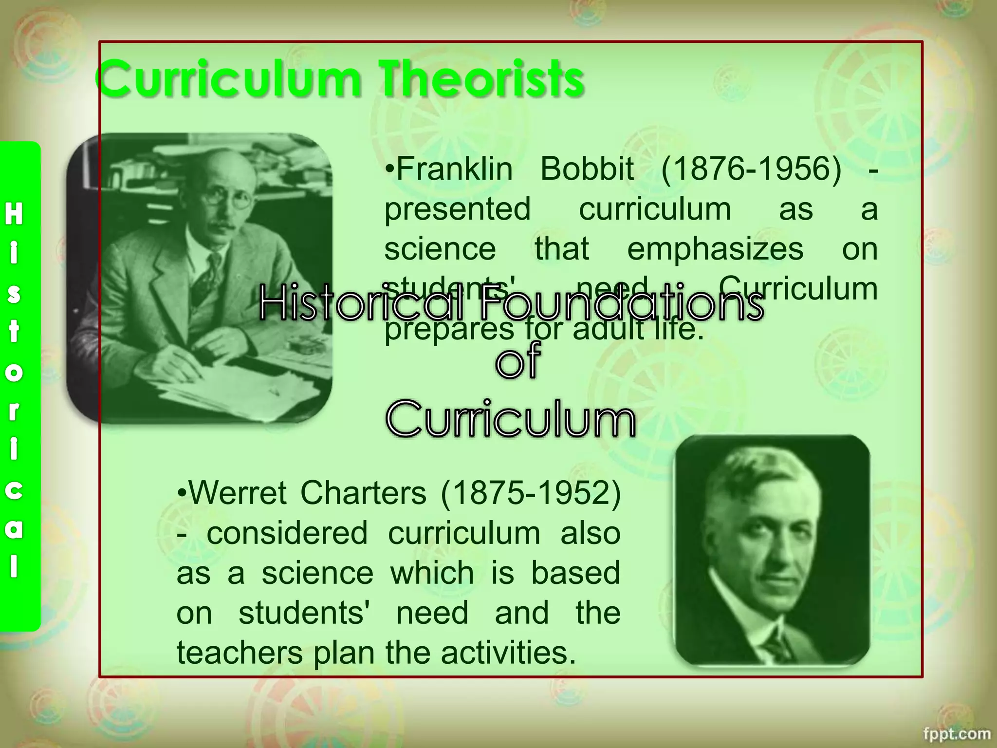 Curriculum Development Lesson 1: Concepts, Nature and Purposes of ...