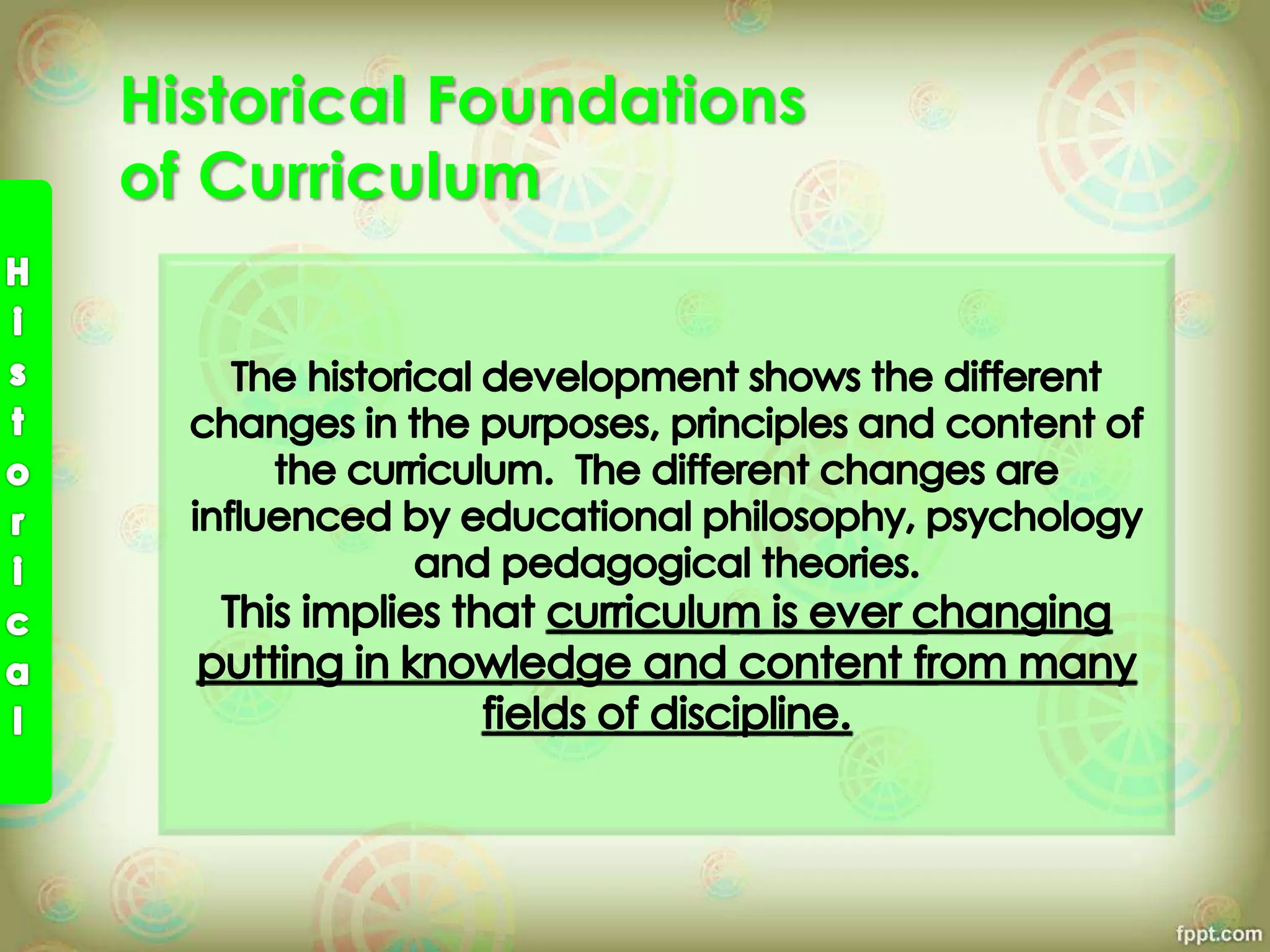 Curriculum Development Lesson 1: Concepts, Nature and Purposes of ...