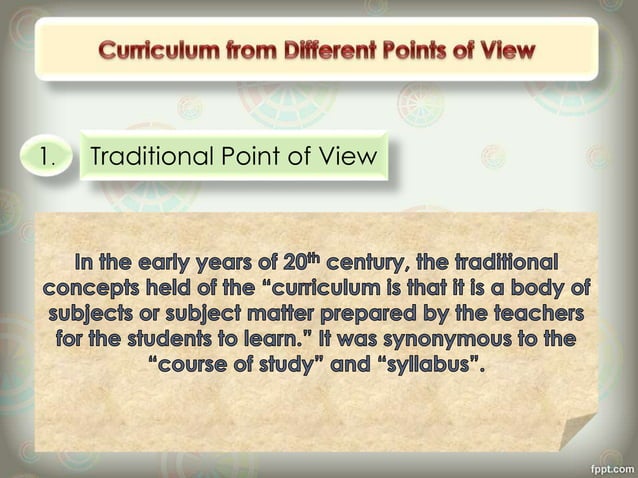 Curriculum Development Lesson 1: Concepts, Nature and Purposes of ...