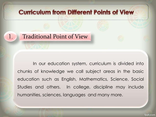 Curriculum Development Lesson 1: Concepts, Nature and Purposes of ...