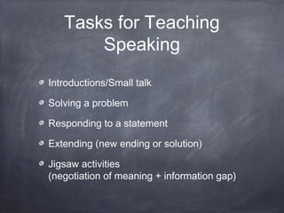 Educ 1723 teaching speaking & listening | PPT