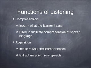 Educ 1723 teaching speaking & listening | PPT