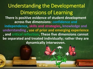 Developmental Dimensions of Learning 2014 | PPT