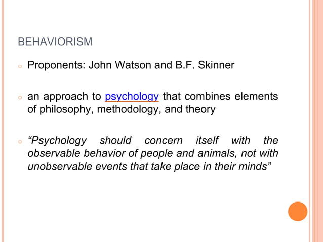 Schools of Psychology | PPTX