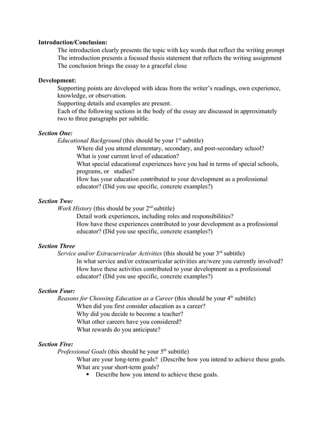 EDUC 201 ABE Checklist & Guidelines | PDF