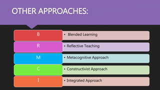 Other Approaches (Teaching Approach, Strategy, Method and Technique) | PPT