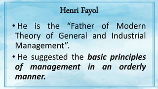 Henry Fayol Principles of Management | PPTX