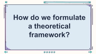 Theoretical Framework Discussion Powerpoint | PPTX