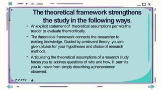 Theoretical Framework Discussion Powerpoint | PPTX