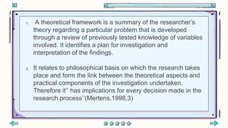 Theoretical Framework Discussion Powerpoint | PPTX
