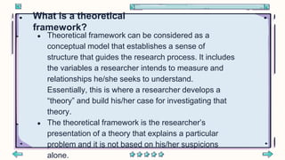 Theoretical Framework Discussion Powerpoint | PPTX