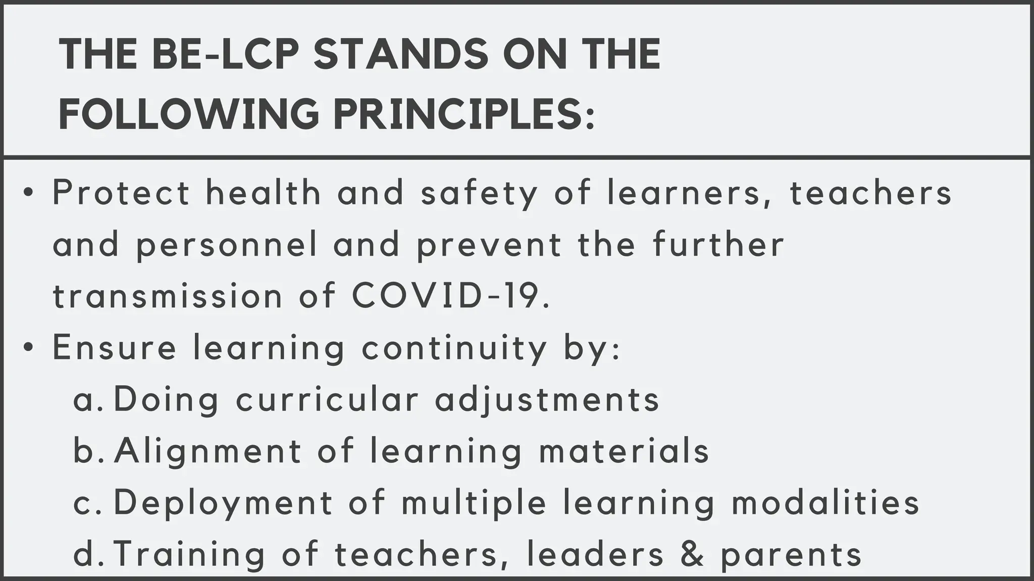 EDUC 211 Basic Education Learning Continuity Plan | PPT