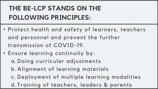 EDUC 211 Basic Education Learning Continuity Plan | PPT