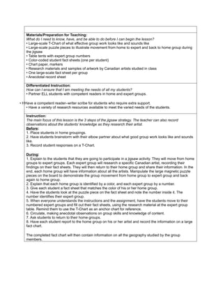 Educ 2130 lesson plan for jigsaw activity | RTF