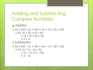 Educ 220 microteaching ppt the complex number i | PPTX