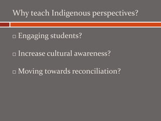 Education Resources for Indigenous Perspectives | PPTX