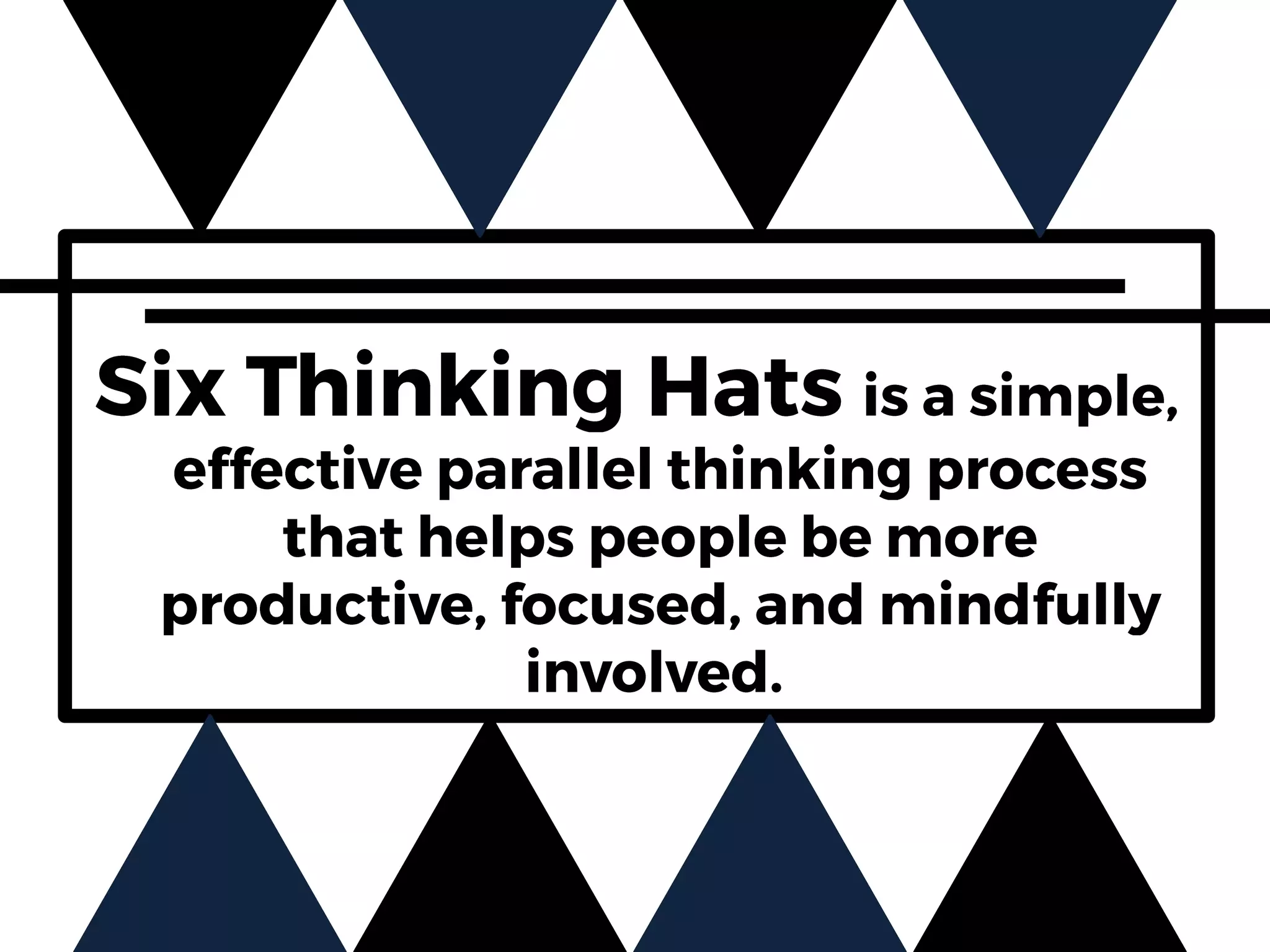 Dr. Edward de Bono's Six Thinking Hats | PDF