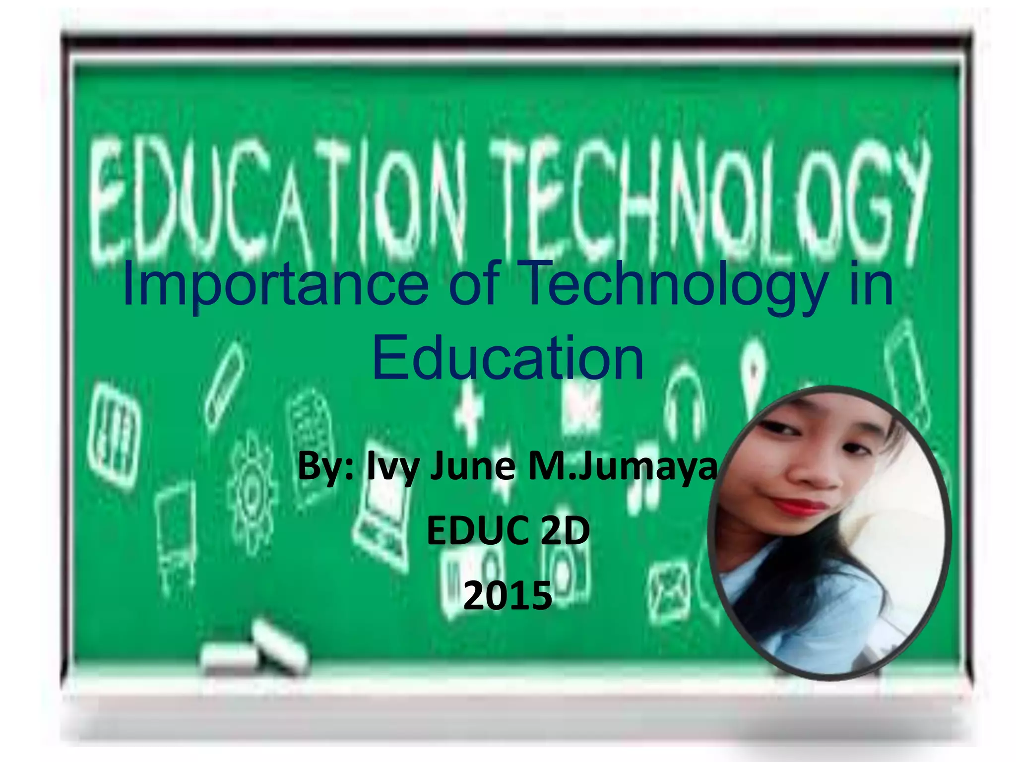 Importance of Technology in Education | PPT