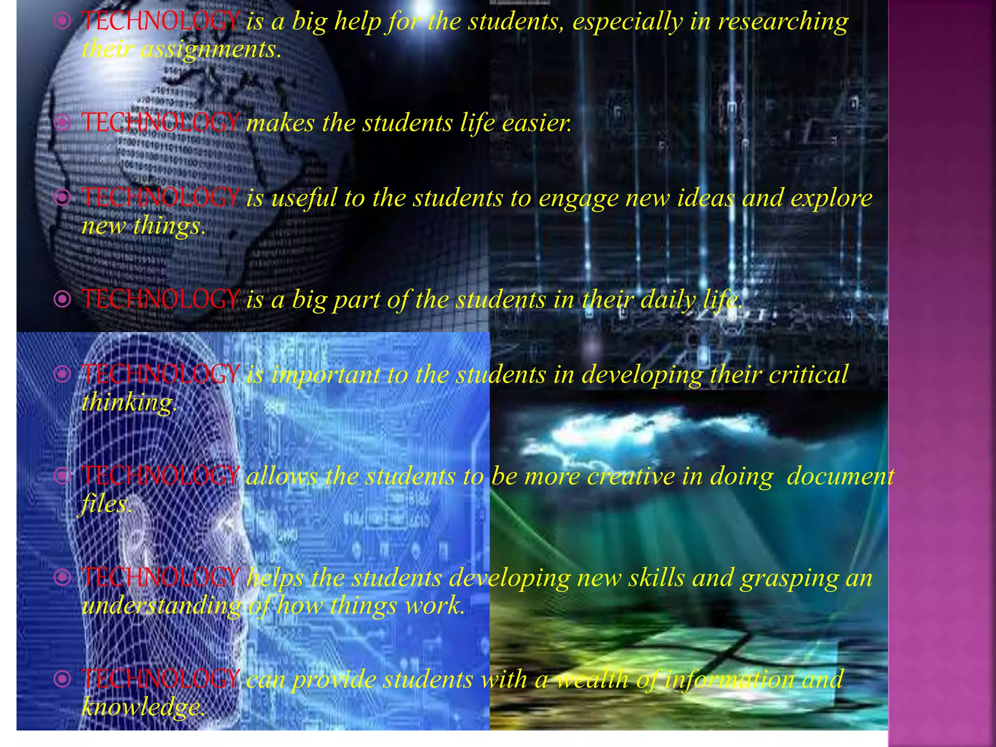 Educ 2d importance of technology in education | PPTX | Education