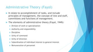 classical and contemporary theory of educational administration | PPTX