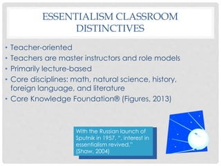 Behaviorism vs. Essentialism Educational Philosophies Teaching Tool | PPTX