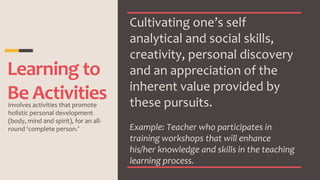 Four Pillars of Education | PPT