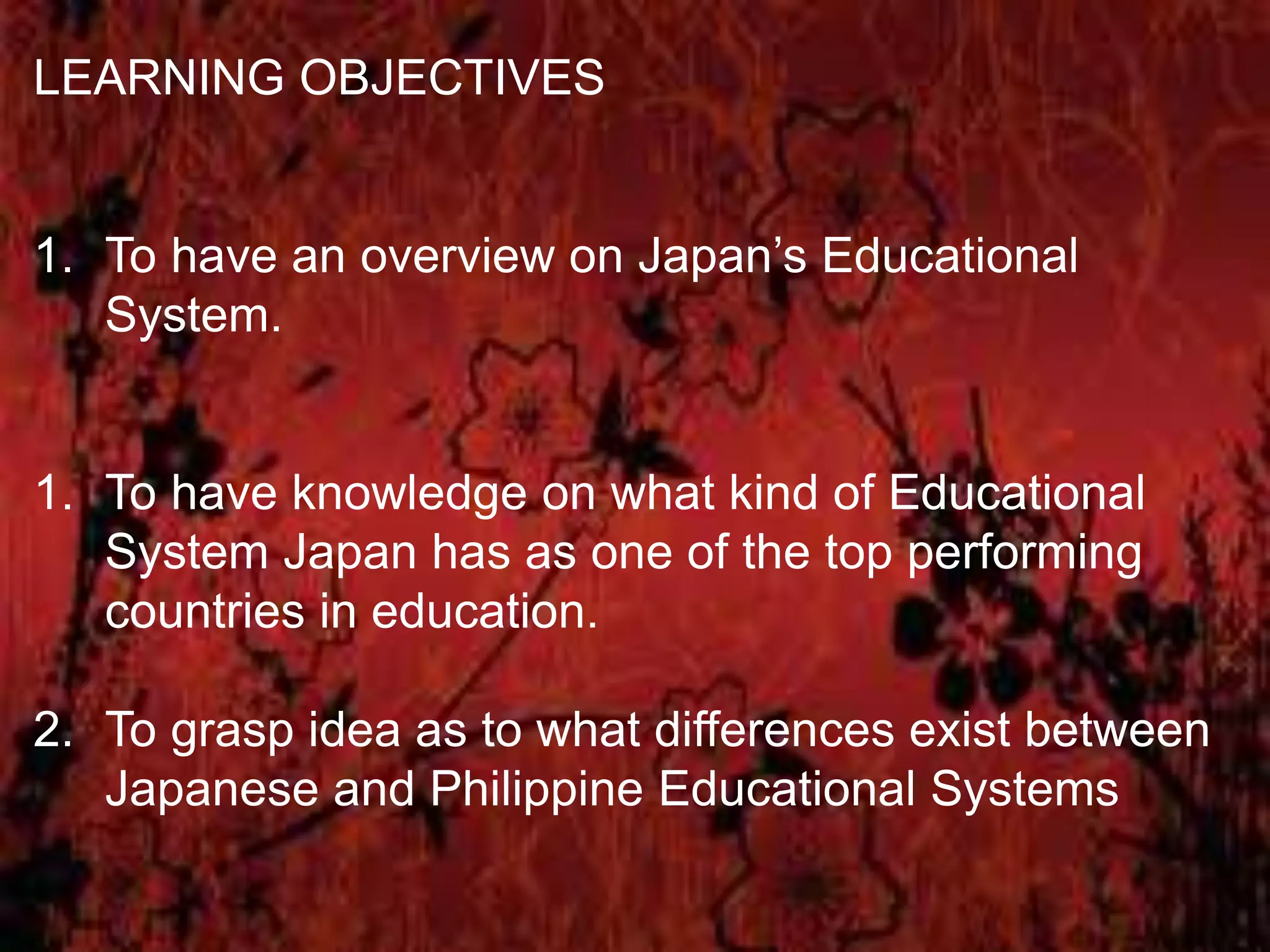 Educational System of Japan | PPTX