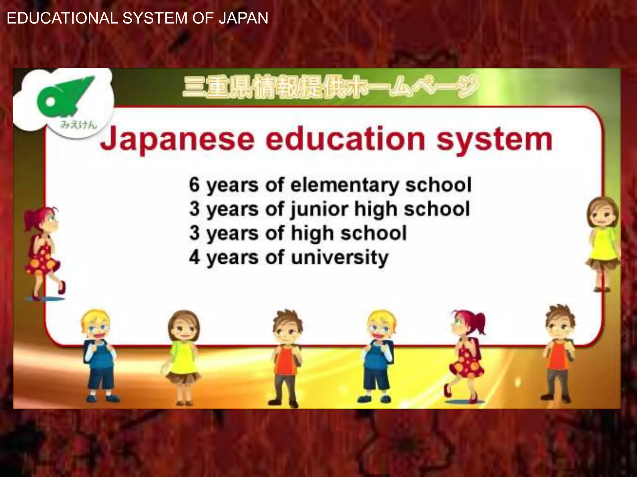 Educational System of Japan | PPTX