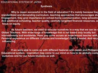 Educational System of Japan | PPTX