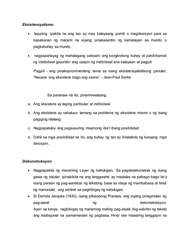 Mga Pananaw at Teoryang Pampanitikan | DOCX