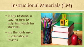 Principles in selecting Instructional Materials | PPTX