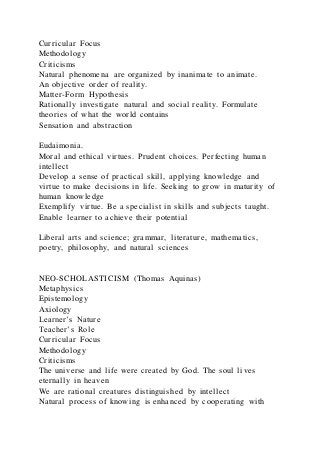 EDUC 504Philosophy Matrices Template(The names beside each phi | PDF