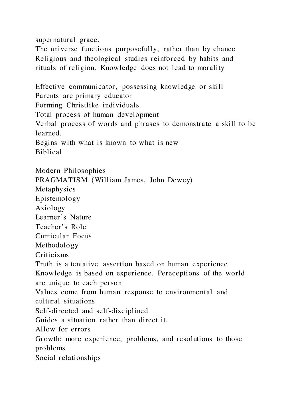 EDUC 504Philosophy Matrices Template(The names beside each phi | PDF