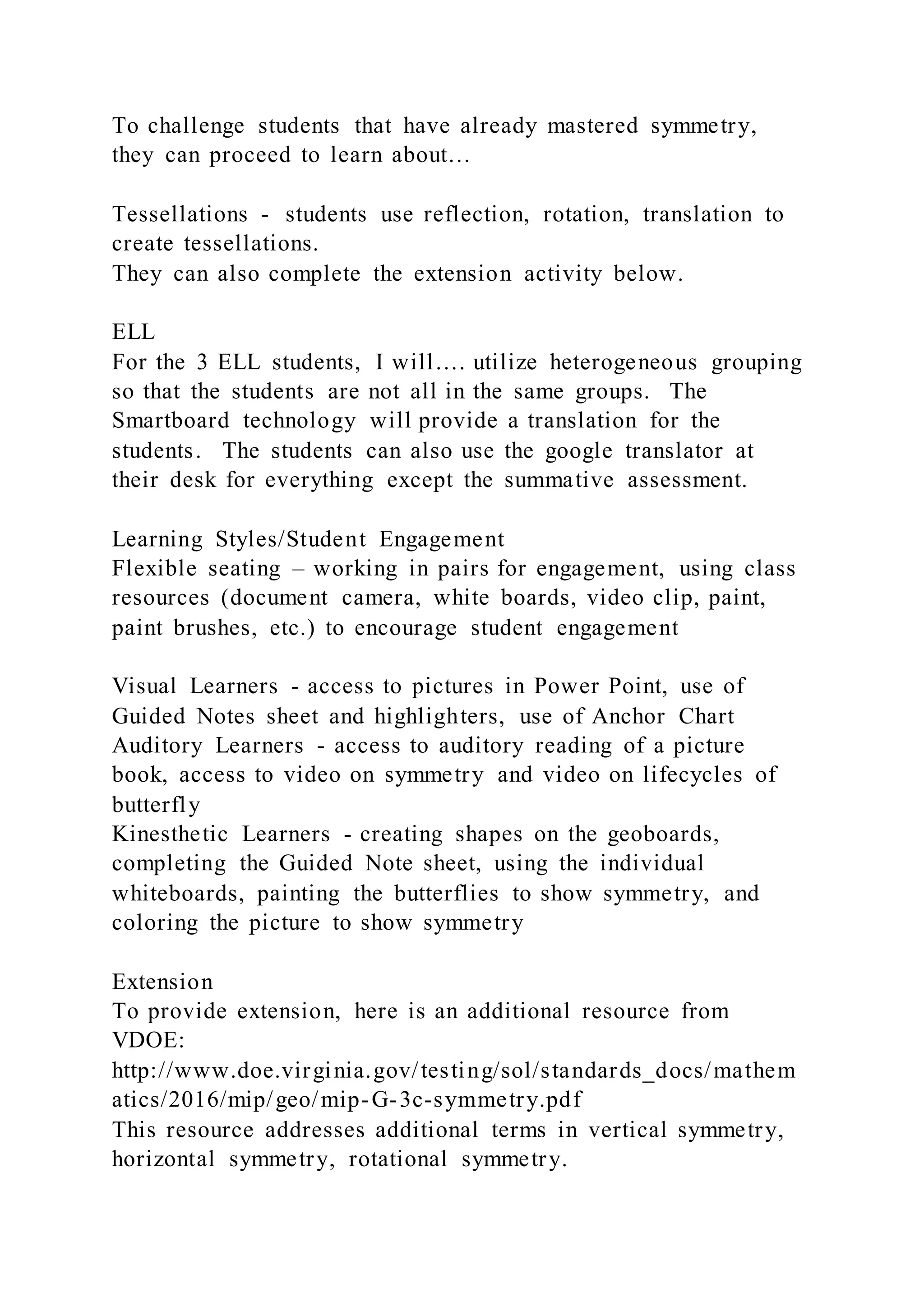 EDUC 510Lesson Plan Template edTPA Planning (Part B)Pa | DOCX