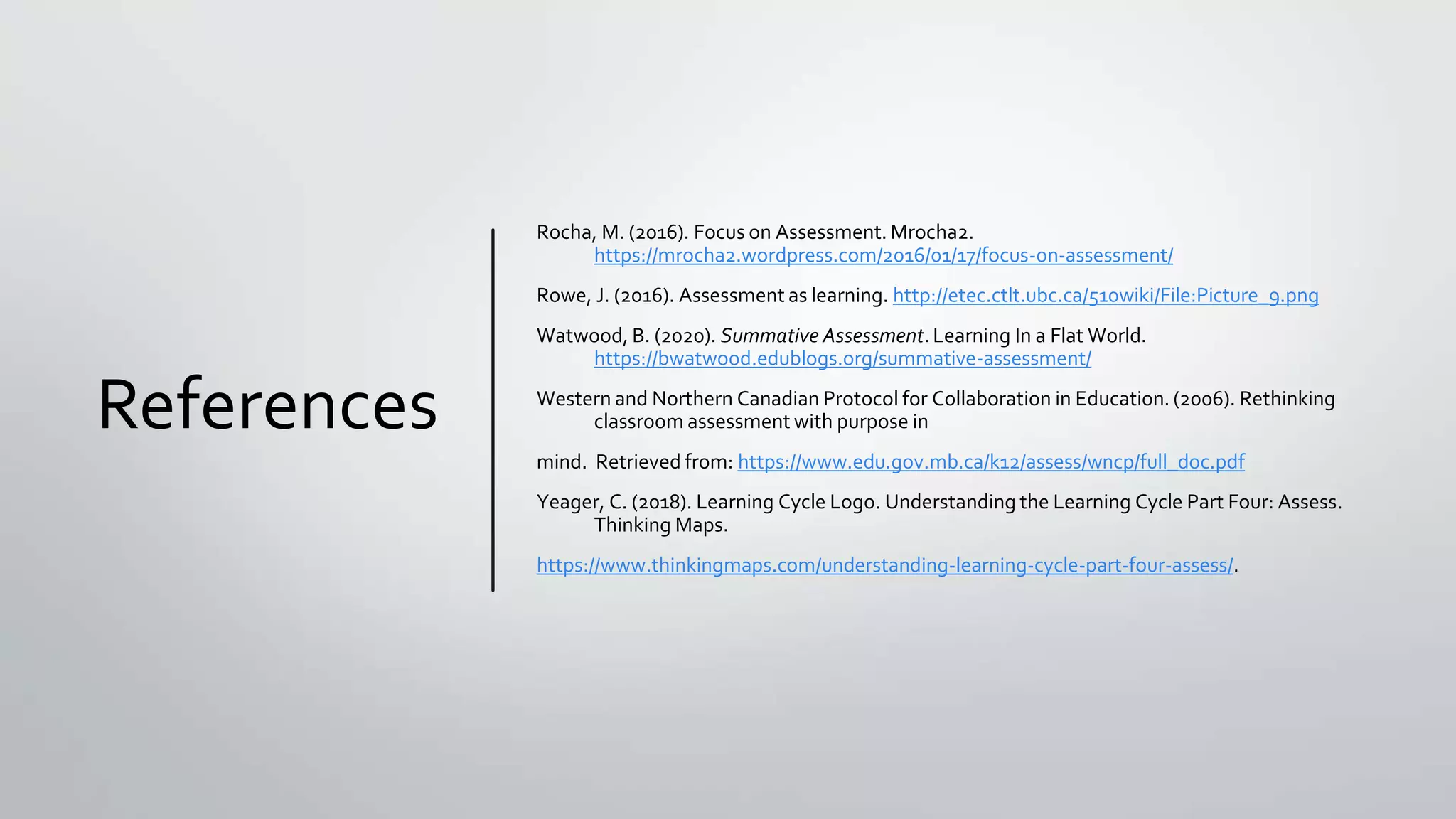 Assessment for, of, and as learning | PPTX